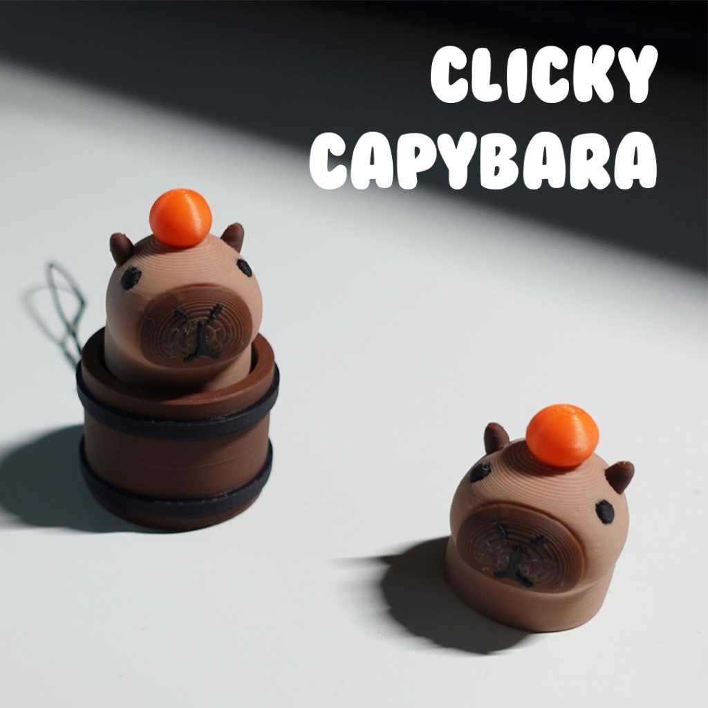Capybara Fidget Toy Keychain Clicky switch | Shopee Singapore