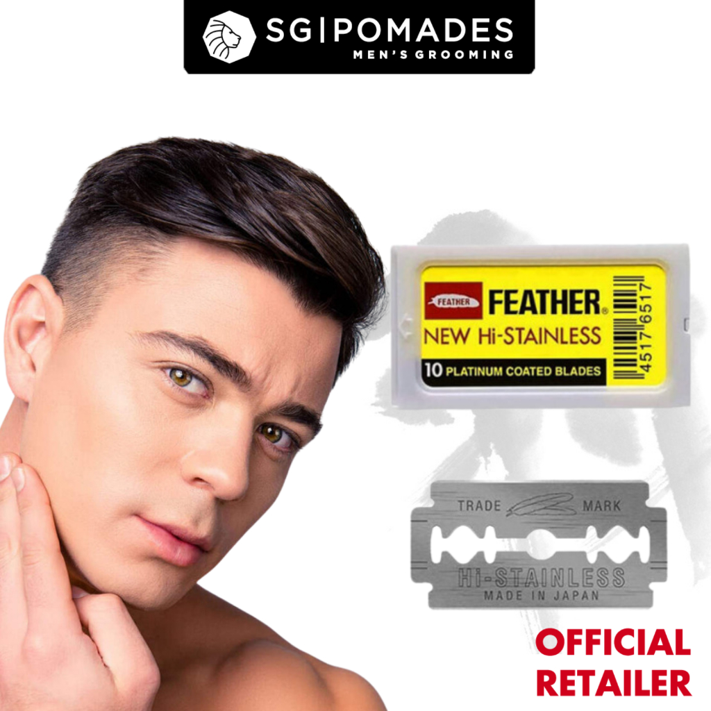 Feather Japan Hi-Stainless Double Edge Safety Razor Blades - (10 DE ...