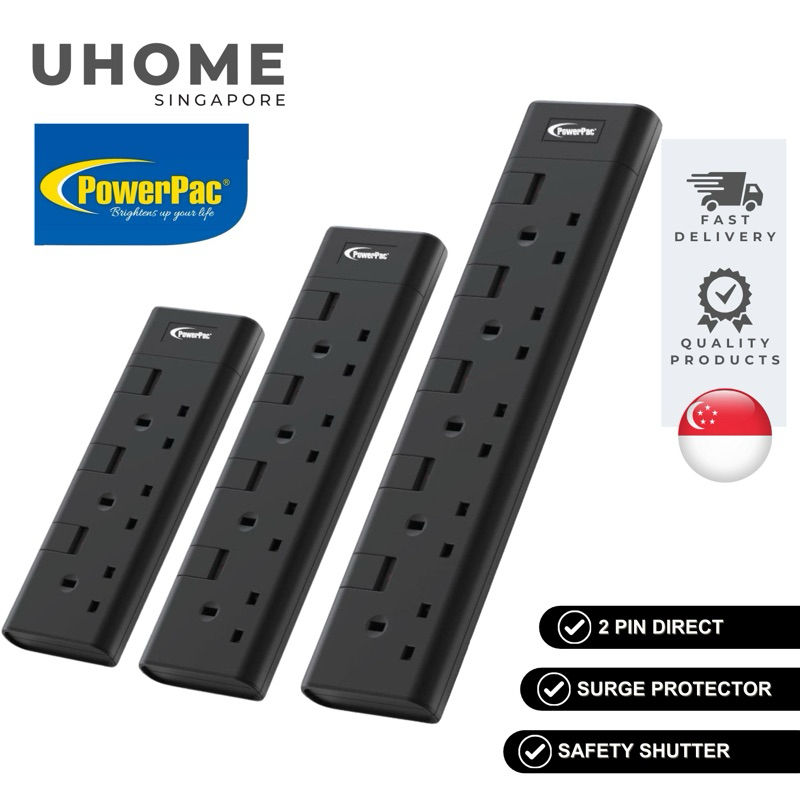 PowerPac Extension Cord, Extension Socket, Safety Mark 3 Meter 3 / 4 ...