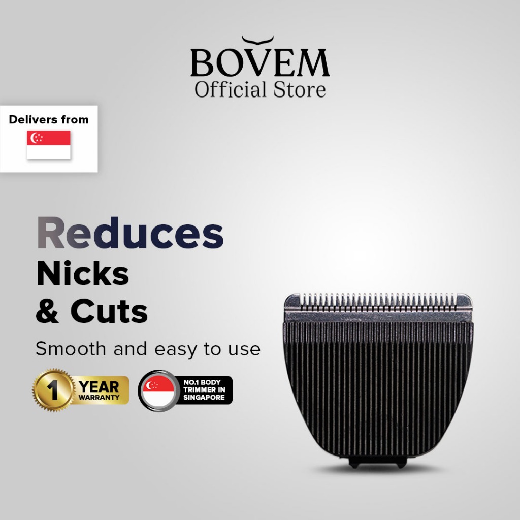 BOVEM TrimSafe Replacement Blade: Waterproof, Anti-Nick, Below-the ...