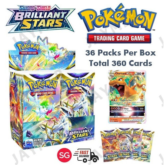[SG] New Pokemon TCG Brilliant Stars 360 Pieces Cards English Booster ...