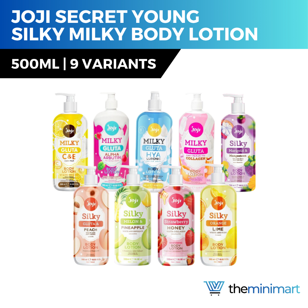 Joji Secret Young Silky Milky Body Lotion 500ml - 9 Variants | Shopee ...