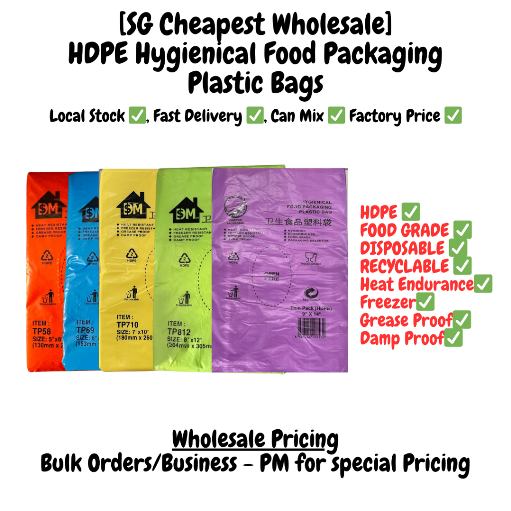 [Food Grade, Can Mix] HDPE Transparent High-Quality Thin Pack ...