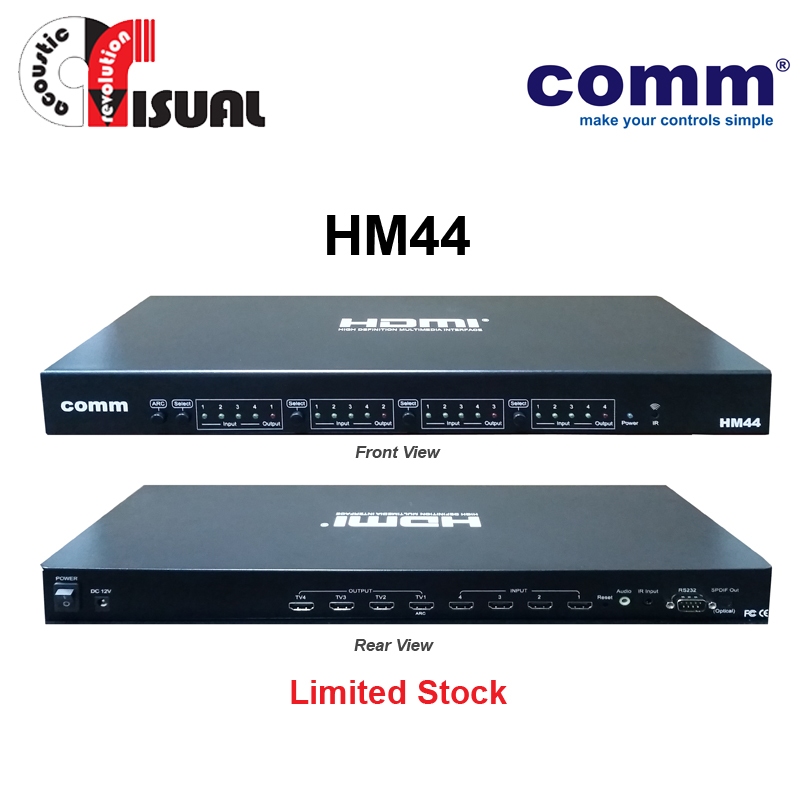 comm HDMI Matrix Splitter & Switch - HM44 | Shopee Singapore