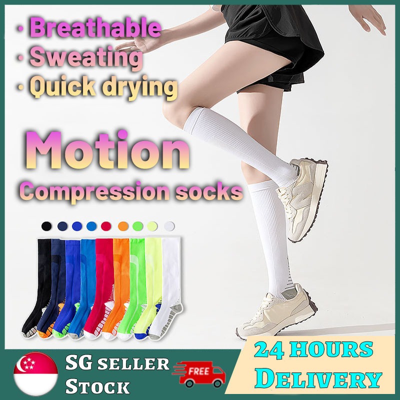 Compression Sock Women Men 30 Mmgh Knee High Running Sports Socks Edema ...