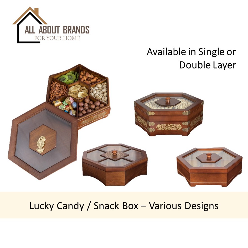 (AVAILABLE) Chinese Solid Wood Dried Fruit Box Candy Box compartment in ...