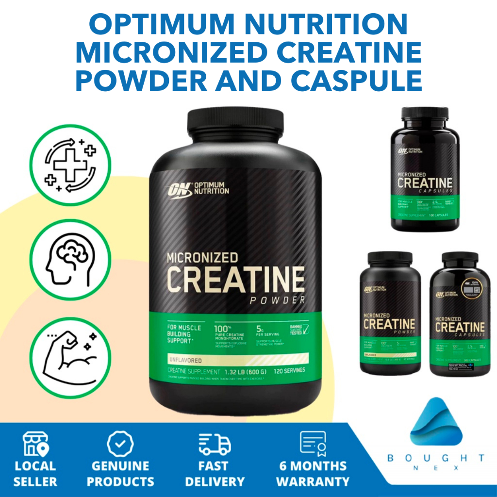 Optimum Nutrition Creatine - 300g/600g Powder, 100/300 Capsules ...