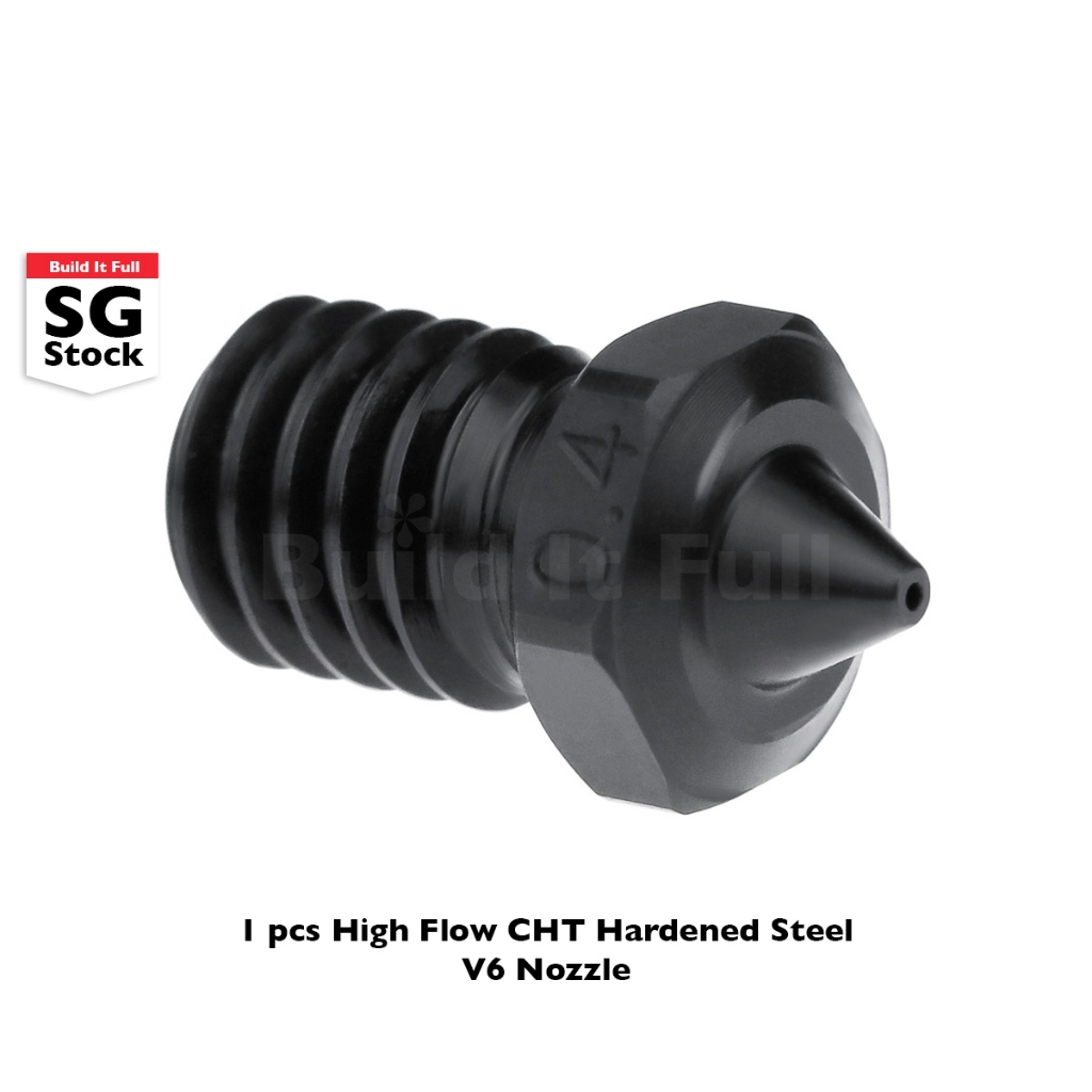 [SG Stock] High Flow CHT Hardened Steel V6 Nozzle for Prusa i3 MK2 ...