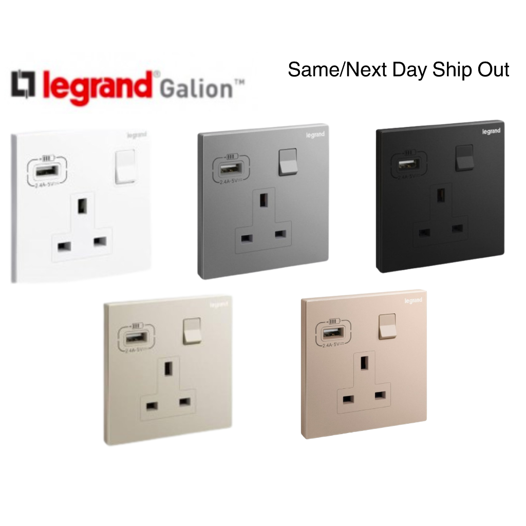 Legrand Galion Socket with USB / Universal Socket | Shopee Singapore