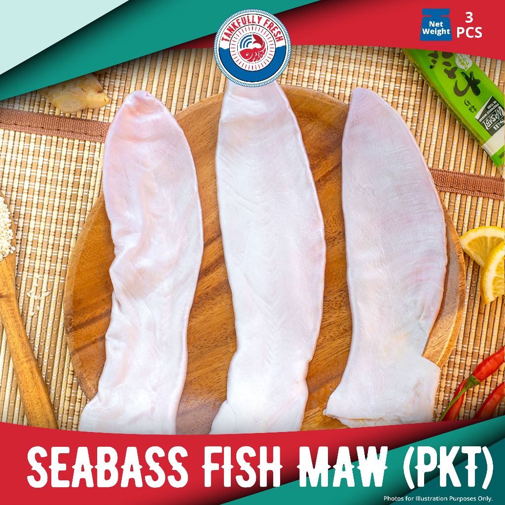 Promo! Seabass Fish Maw good For Collagen (Wild-Caught) | Shopee Singapore
