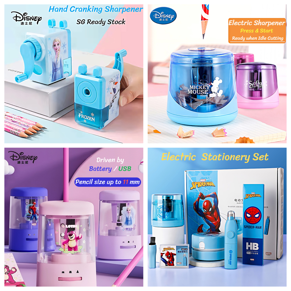 Disney Electric Stationery Set Frozen II/Princess Sofia/Marvel Heros ...