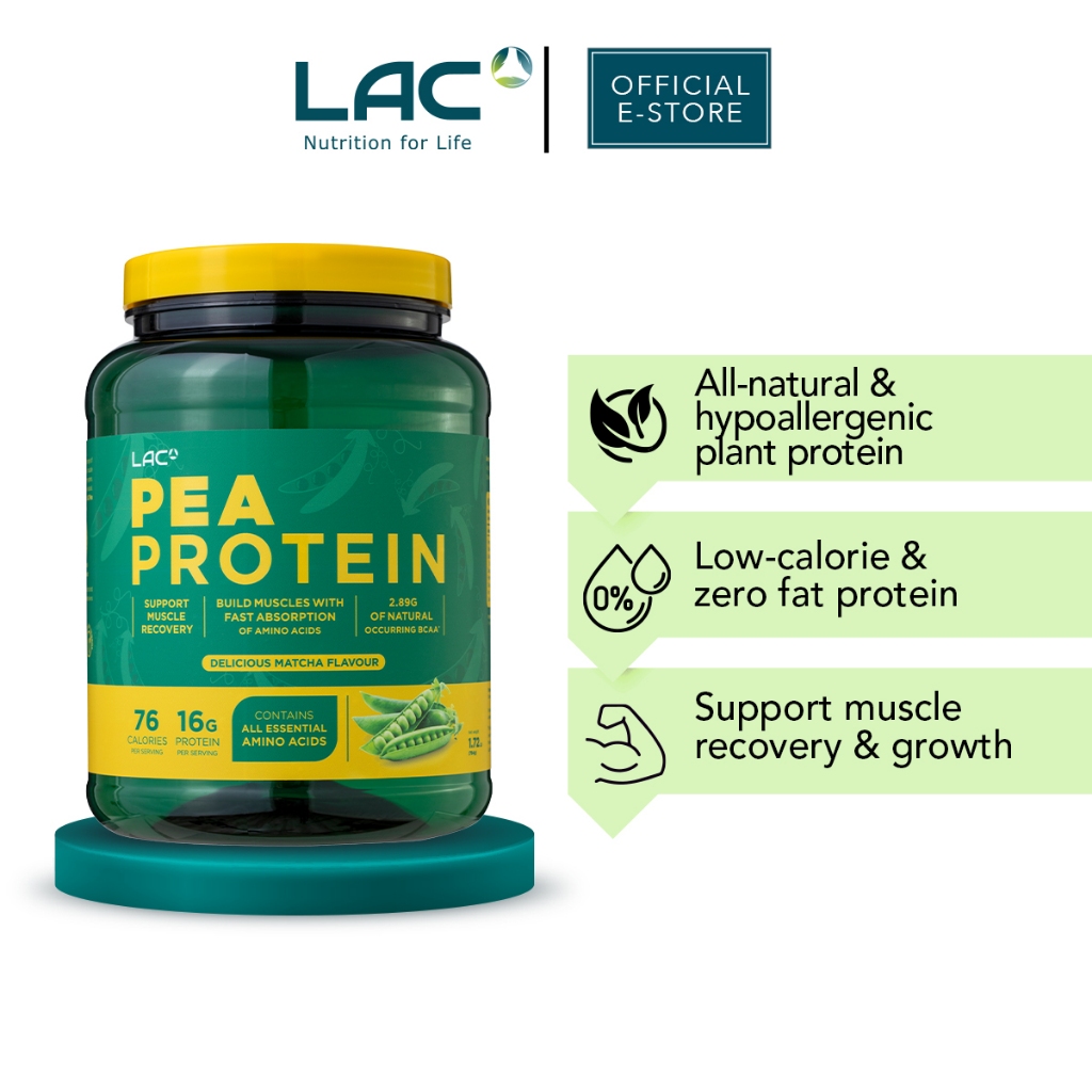 [LAC PROTEIN] Pea Protein - All-natural Muscle Builder (1.72lb ...
