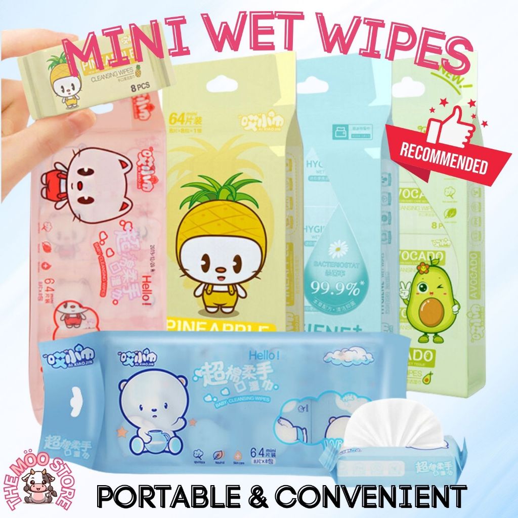 (SG Ready Stock) Mini Baby Wipes | Wet Wipes | Wet Tissue | 99.9% ...