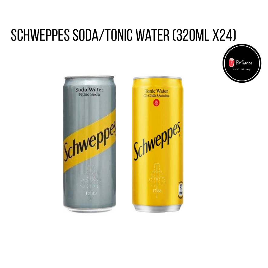 Schweppes Soda/Tonic Water (320mlX24) | Shopee Singapore