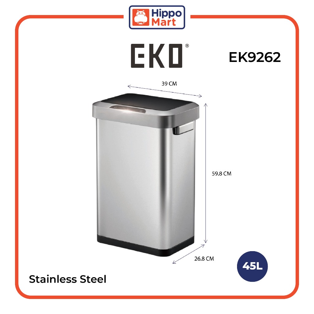 EKO Dustbin | Horizon | Sensor Bin | Rubbish Bin | EK9262 | 45L | Trash Bin | Waste Bin | Bin ...
