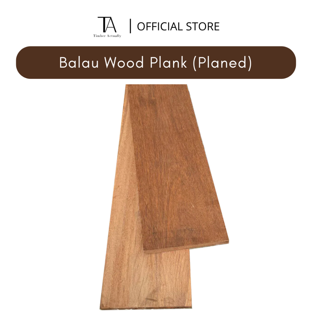 [SG STOCK] Solid Wood Balau Wood Plank - Planed (Smaller Sizes ...