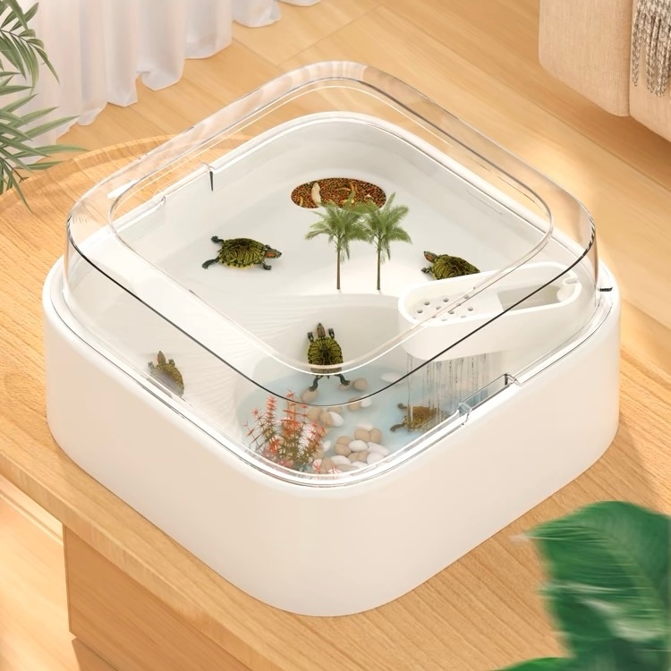 (SG Ready Stock) Terrapin Turtle Desktop Habitat Tank with Rainfall ...