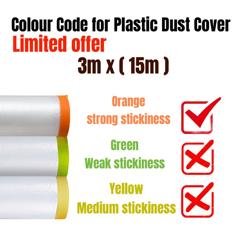 4.5m x 20m HIP Dust Cover Plastic Dust Cover Disposable Furniture ...