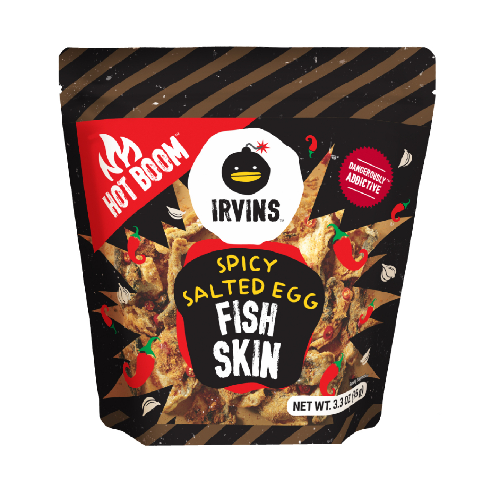 Irvins Hot Boom Salted Egg Fish Skin (95g) | Shopee Singapore