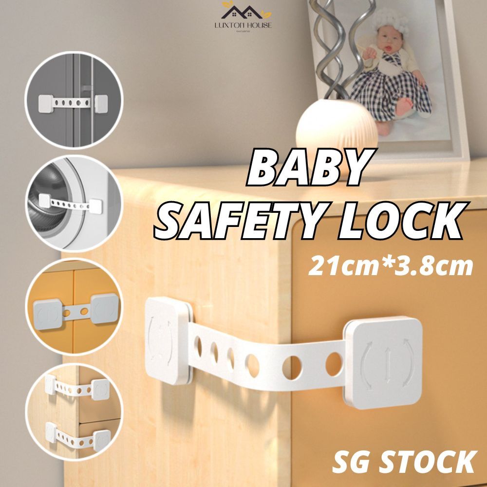{SG} Baby Safety Lock Child Door Lock Adjustable Safety Drawer Cupboard ...
