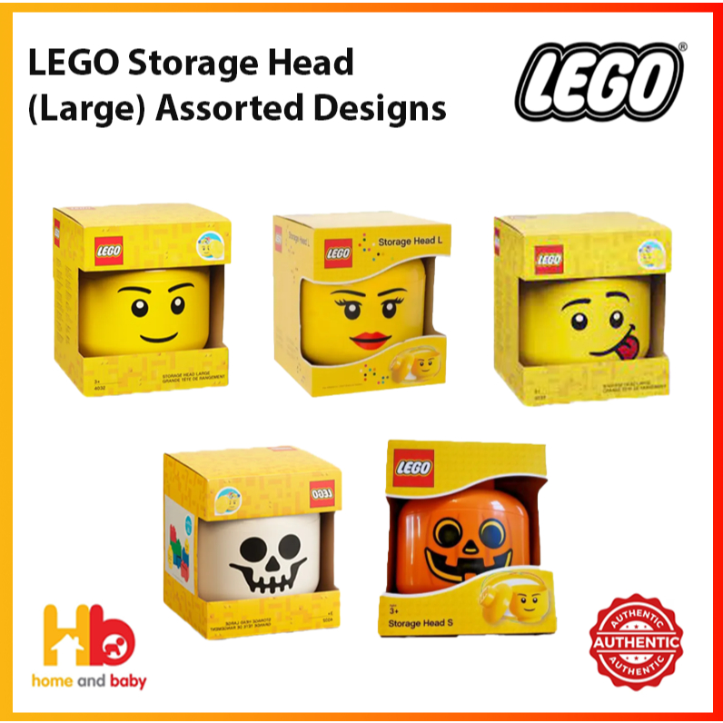 LEGO® Storage Head Large Assorted Designs | Shopee Singapore