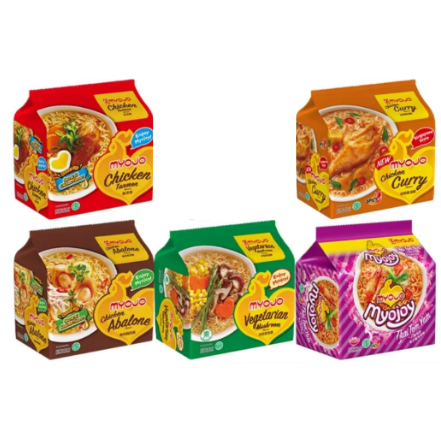 Myojo Chicken Curry Abalone Tom Yum Yam Instant Noodle Mee Pok Goreng ...