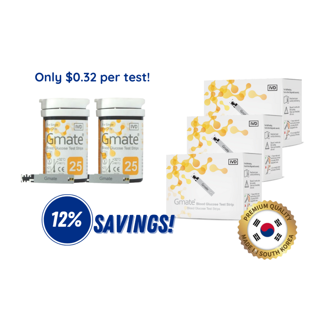 [BUNDLE] Gmate® Blood Glucose Test Strips, 150s [New Stock] (Compatible ...