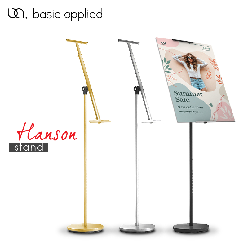 Hanson Heavy Single Side Tiltable Kapaline Board Metal Poster Stand ...