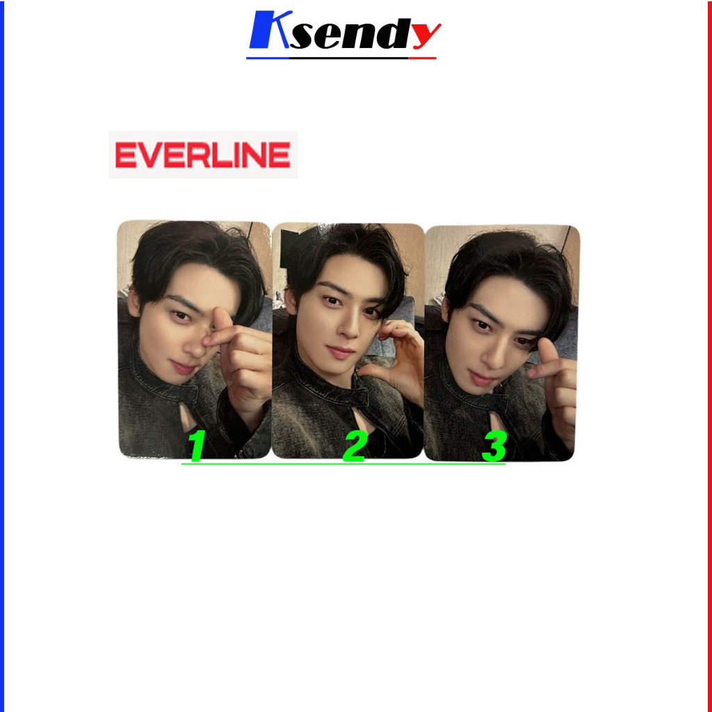 CHA EUN WOO - [ENTITY] EVERLINE EVENT PHOTOCARD 1EA | Shopee Singapore