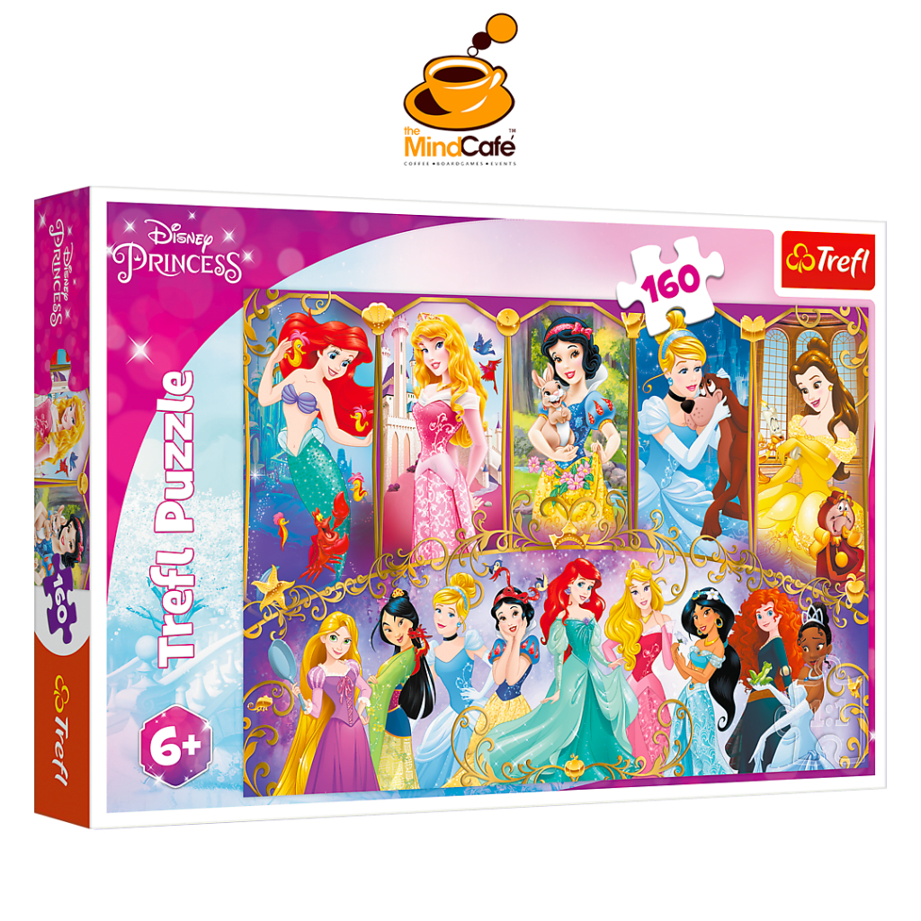 Trefl 160 Piece Jigsaw Puzzle: Disney Princess - Princesses Portraits ...