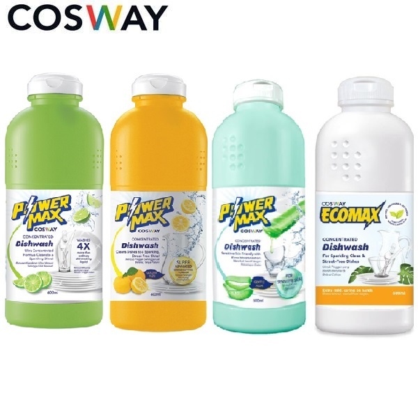 COSWAY EcoMax / PowerMax Concentrated Dishwash / Dish Drops - Lime ...