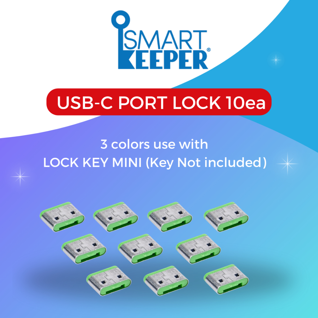 SMARTKEEPER USB-C Port Lock 10 ea. (Lock Key Mini NOT include) | Shopee ...