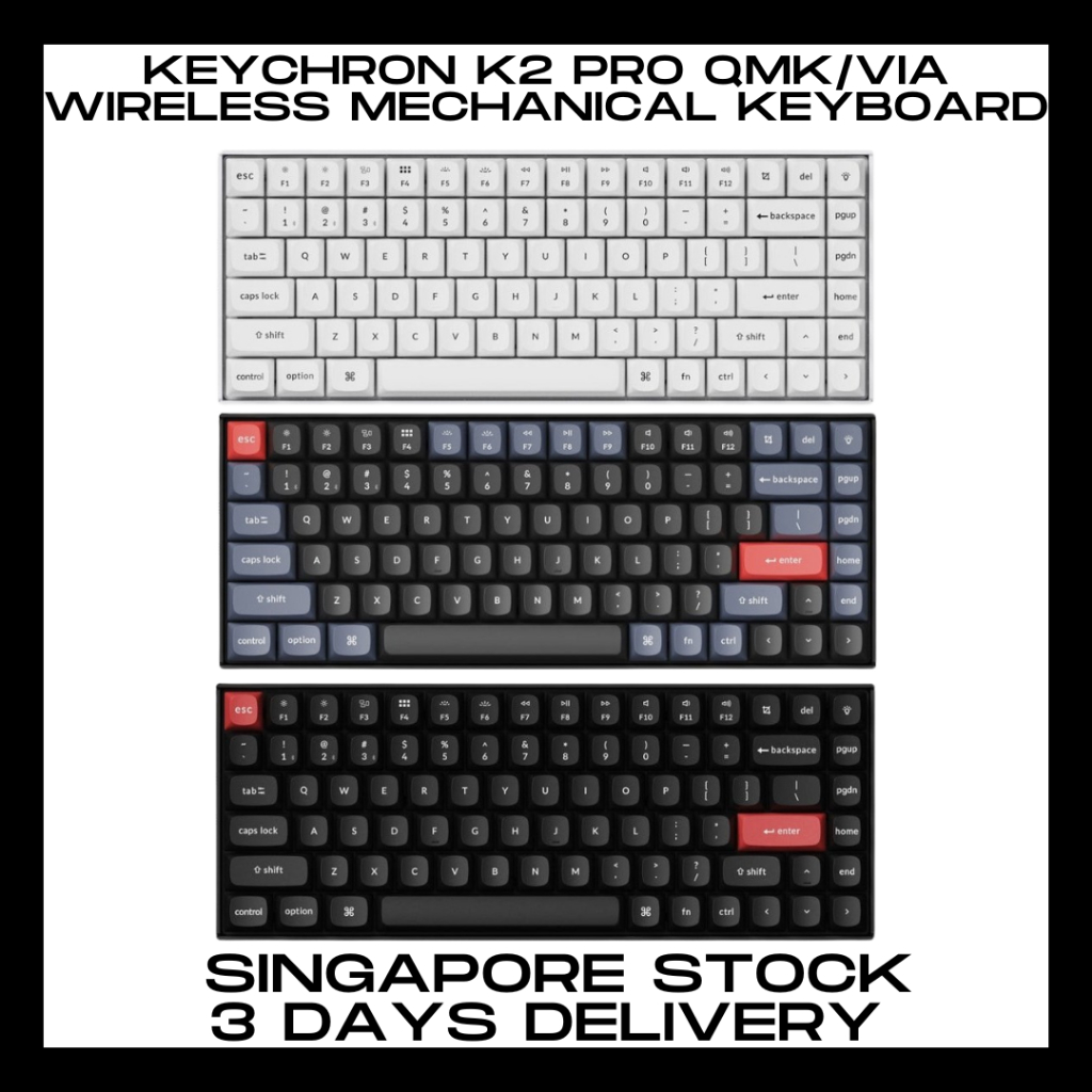 Keychron K2 Pro QMK/VIA Wireless Mechanical Keyboard | Shopee Singapore