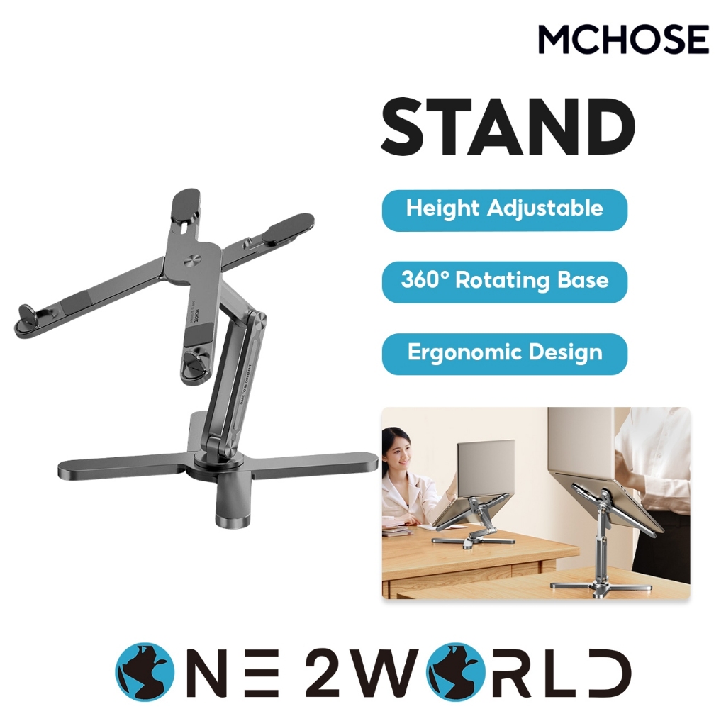 MCHOSE Laptop Stand, Adjustable Computer Stand, Ergonomic Laptop Riser ...