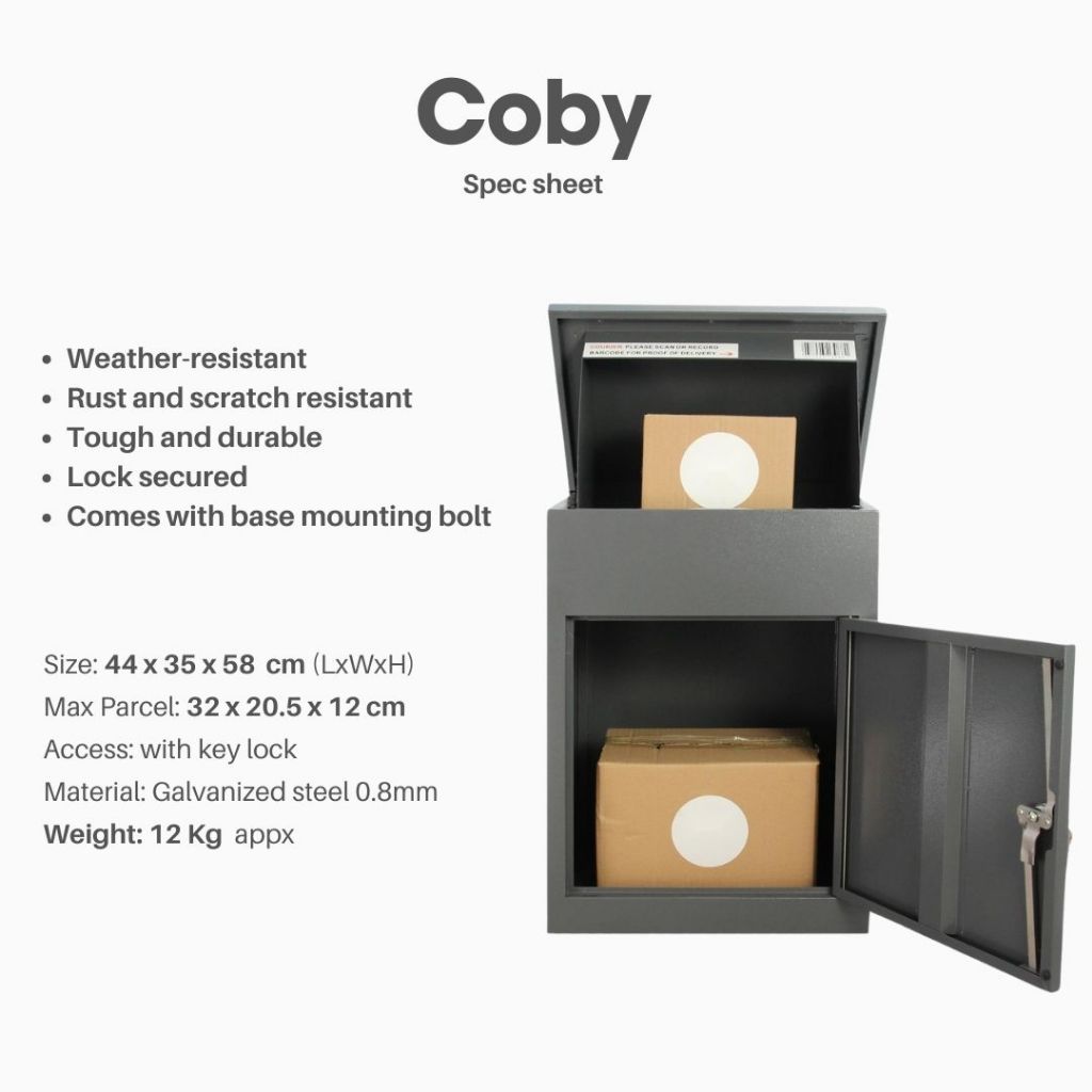 COBY Low Outdoor Parcel Delivery Drop Box HDB Corridor Office ...