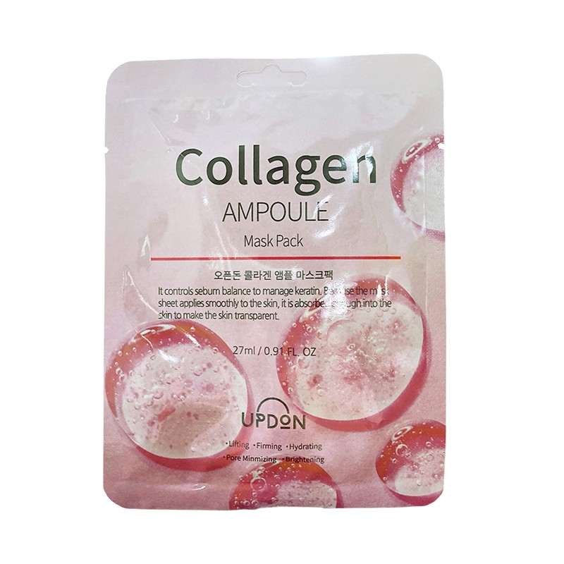 Updon Collage Ampoule Mask Pack 27ml/Daily Essential Mask/Korean Mask ...