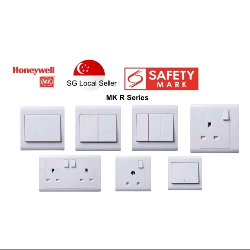 ( SG SELLER ) Honeywell R-Series Switch Socket Singapore Safety Mark ...