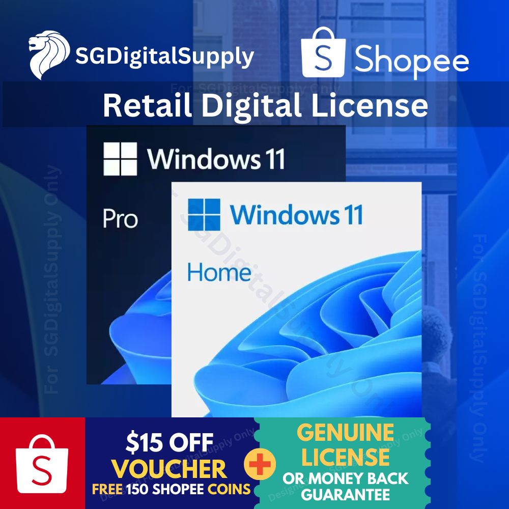 Microsoft Windows 11 Home/Pro Retail License | Permanent | 1 PC ...