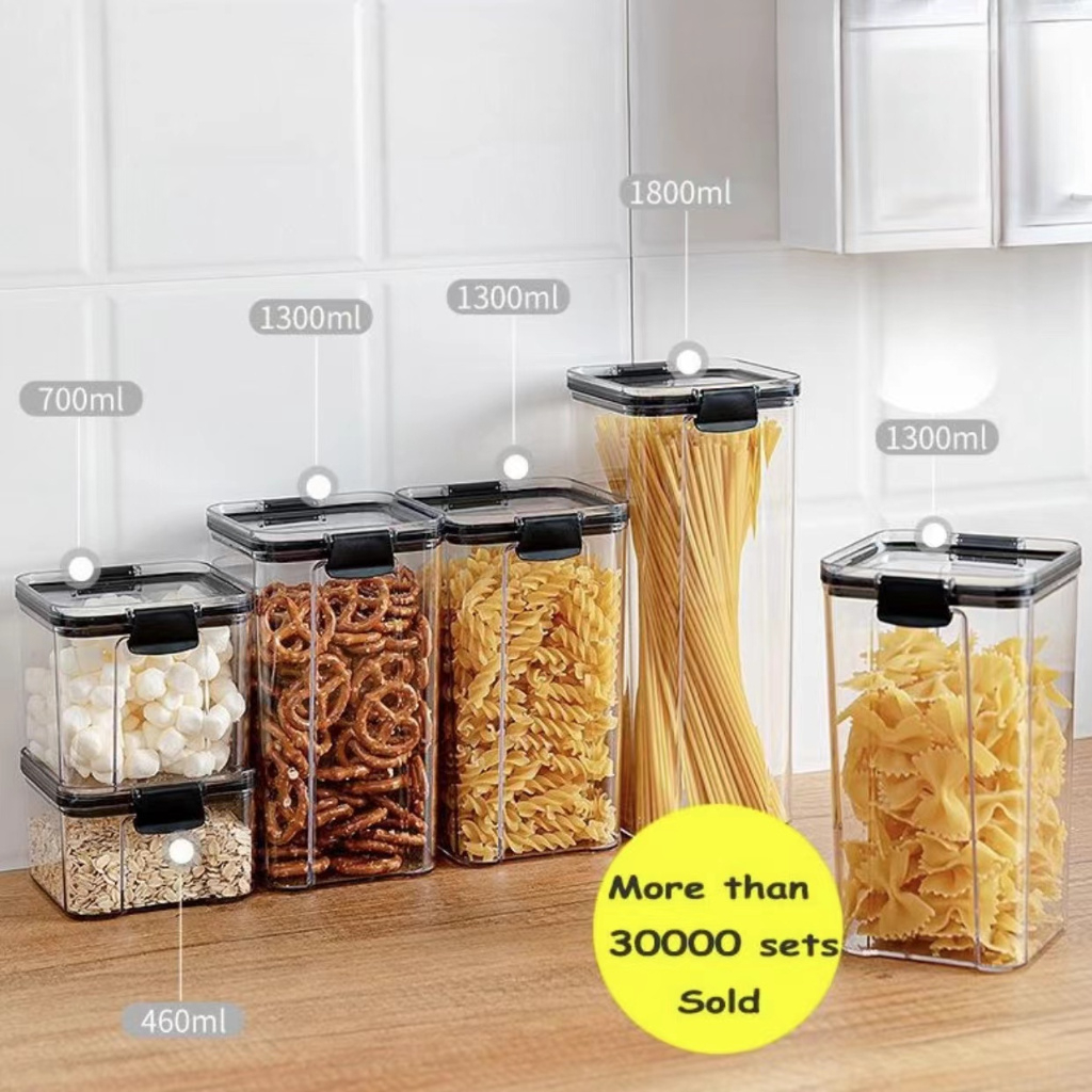 B.S.B Food Storage Container Plastic Kitchen Refrigerator Noodle Box ...