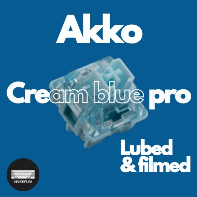 [STOCK/LUBED] Akko Cream Blue Pro V3 Tactile Switch For Custom ...