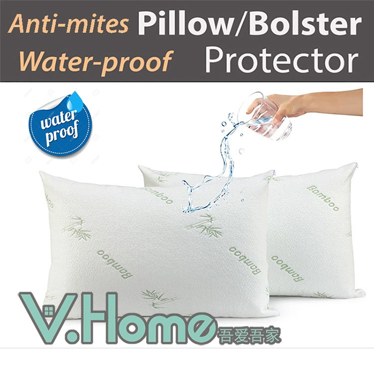 [V.Home] Water-proof Pillow Protector / Pillow Cover Case / Bolster ...