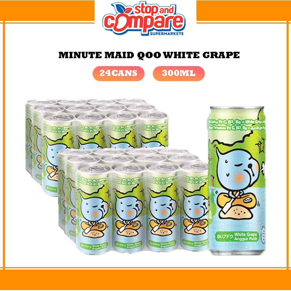 Minute Maid Qoo White Grape (12 x 300ml x 2cartons)Case of drinks -Stop ...