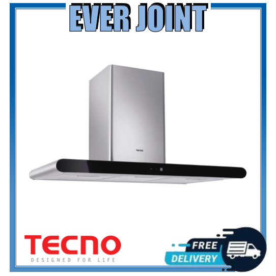 Tecno KA9008 [90cm] Round Profile Chimney Cooker Hood with LED Sensor ...