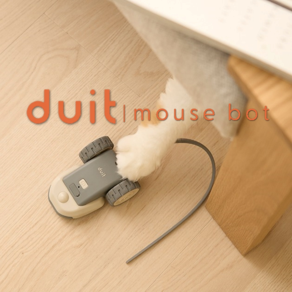 duit - mouse bot (mouse-shaped pet toy with wheels that reduces cat or ...