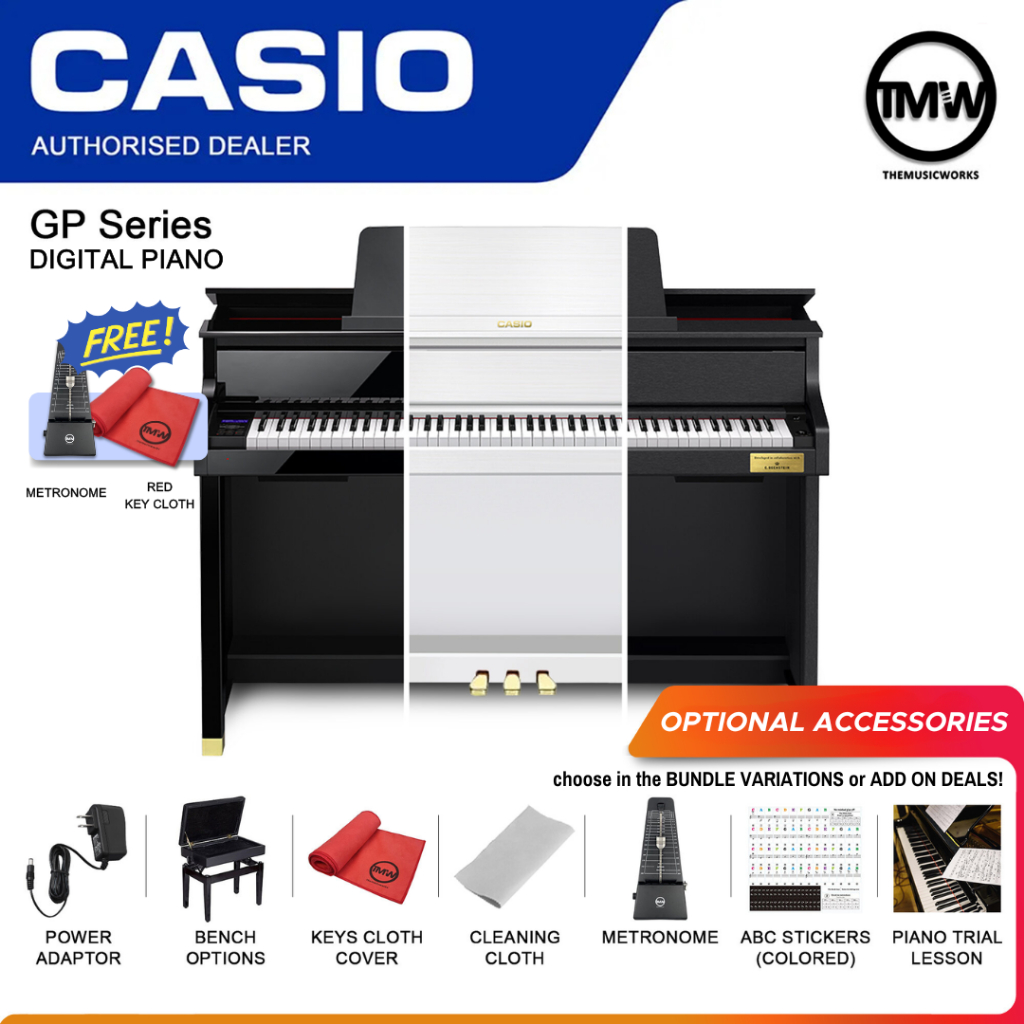 Casio GP510 GP310 Digital Piano 88 Keys Upright Weighted Hammer Action ...
