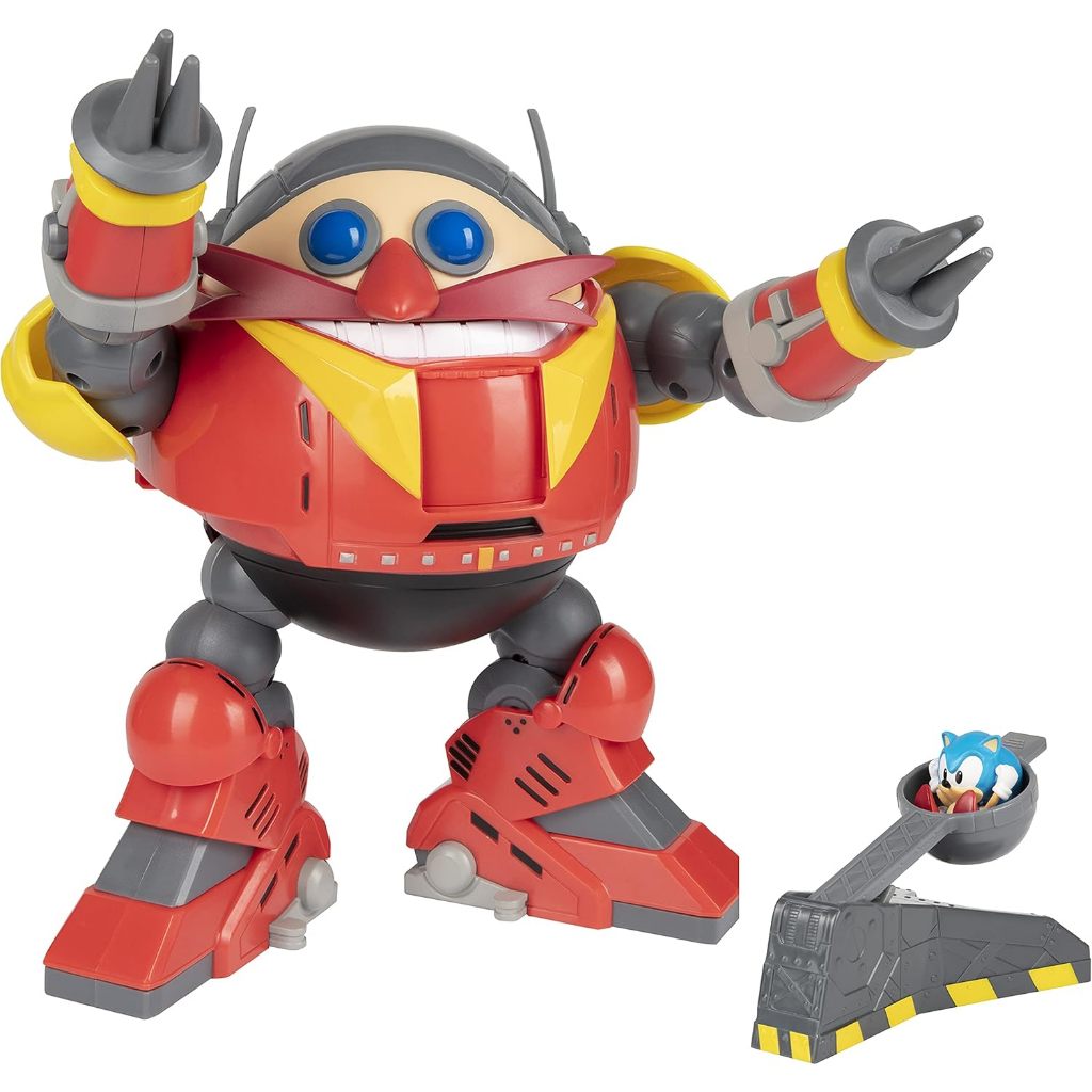 Sonic The Hedgehog Giant Eggman Robot Battle Set with Catapult - 30th ...