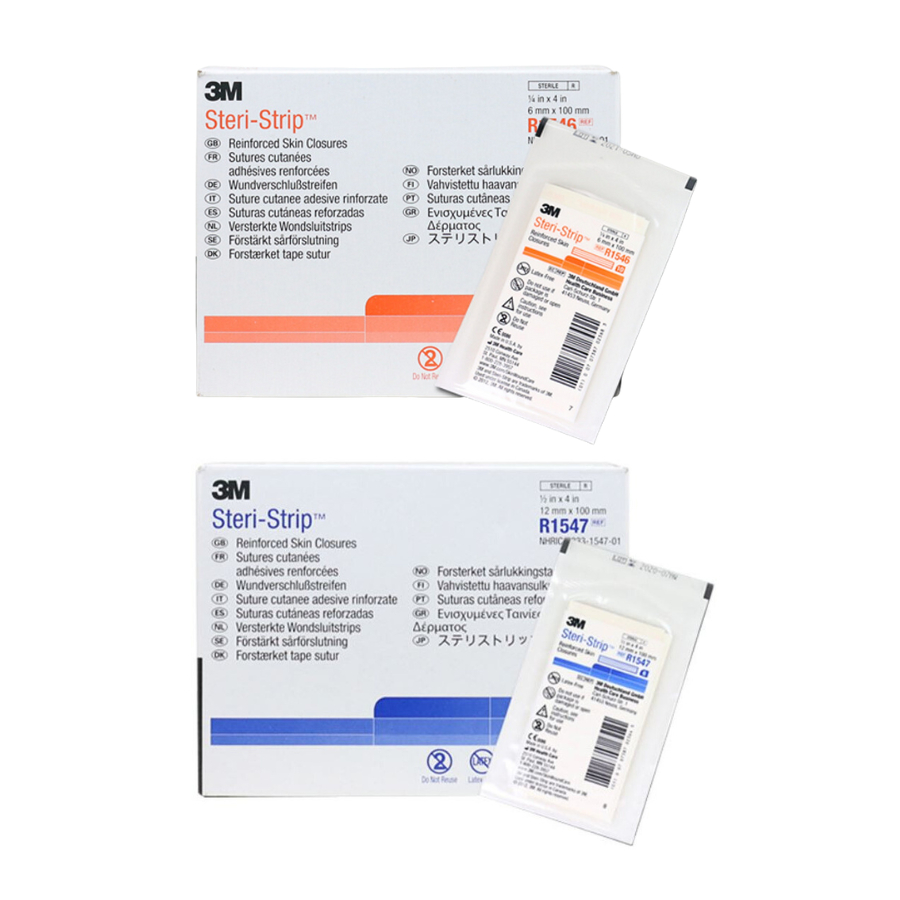 3M Steri Strip scar band skin suture waterproof wound tape R1546 R1547 ...