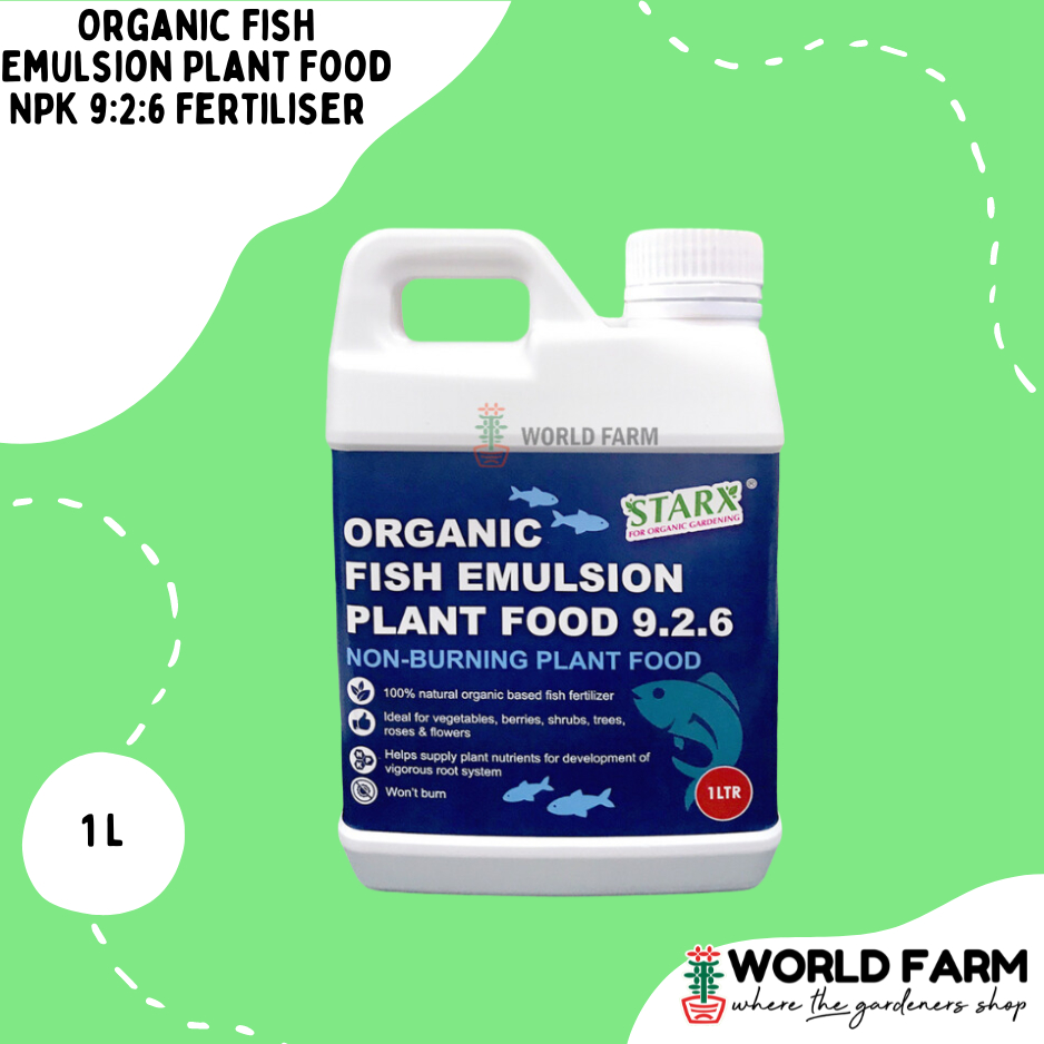 Organic Fish Emulsion Plant Food, NPK 9:2:6 Fertiliser / Fertilizer ...