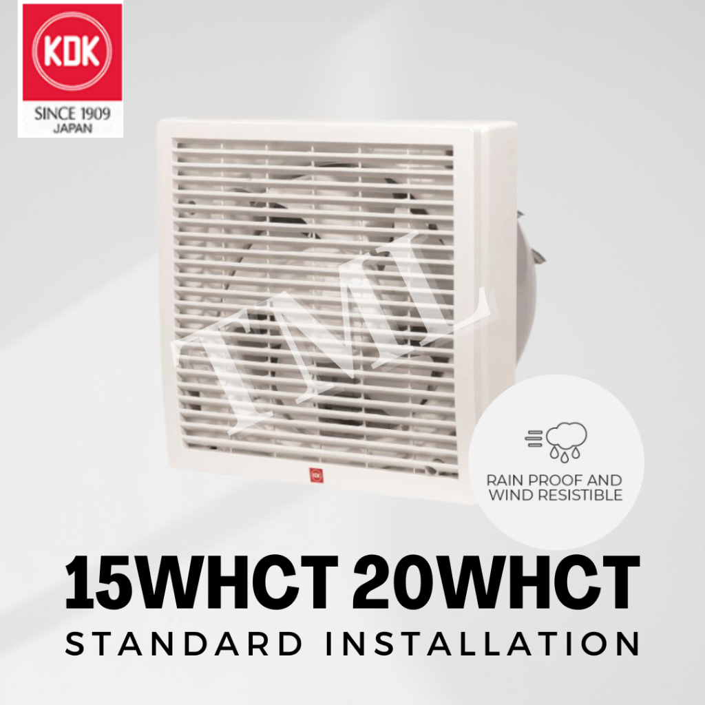 Installation KDK 15WHPCT 20WHCT Exhaust Fan Ventilation Fan Ventilating ...