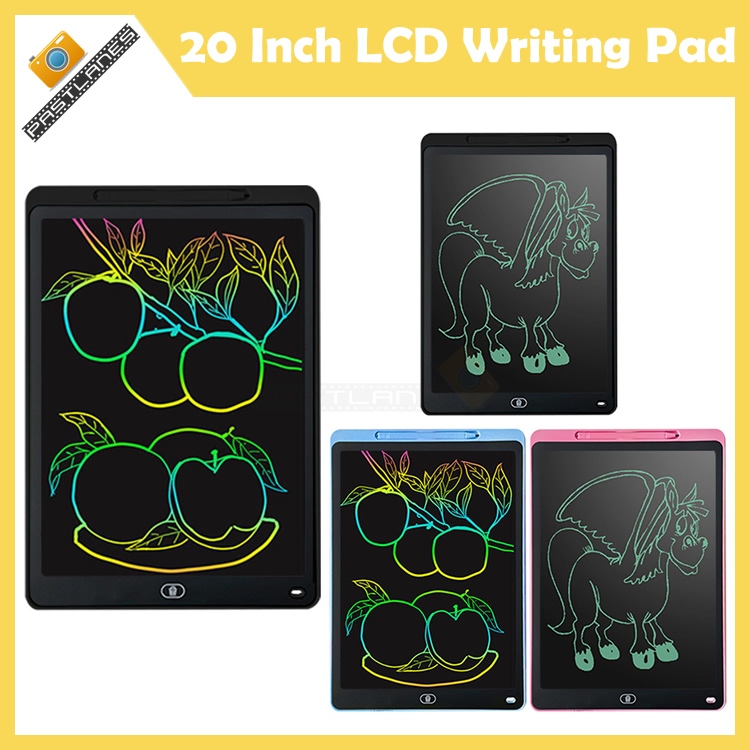 Large 20 Inch LCD Writing Tablet Drawing Pad Board, Replace Whiteboard ...